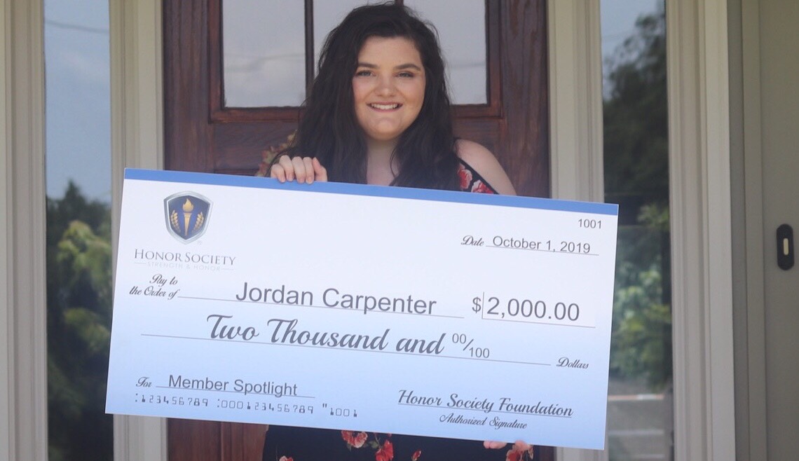 Jordan Carpenter | Honor Society - Official Honor Society® Website