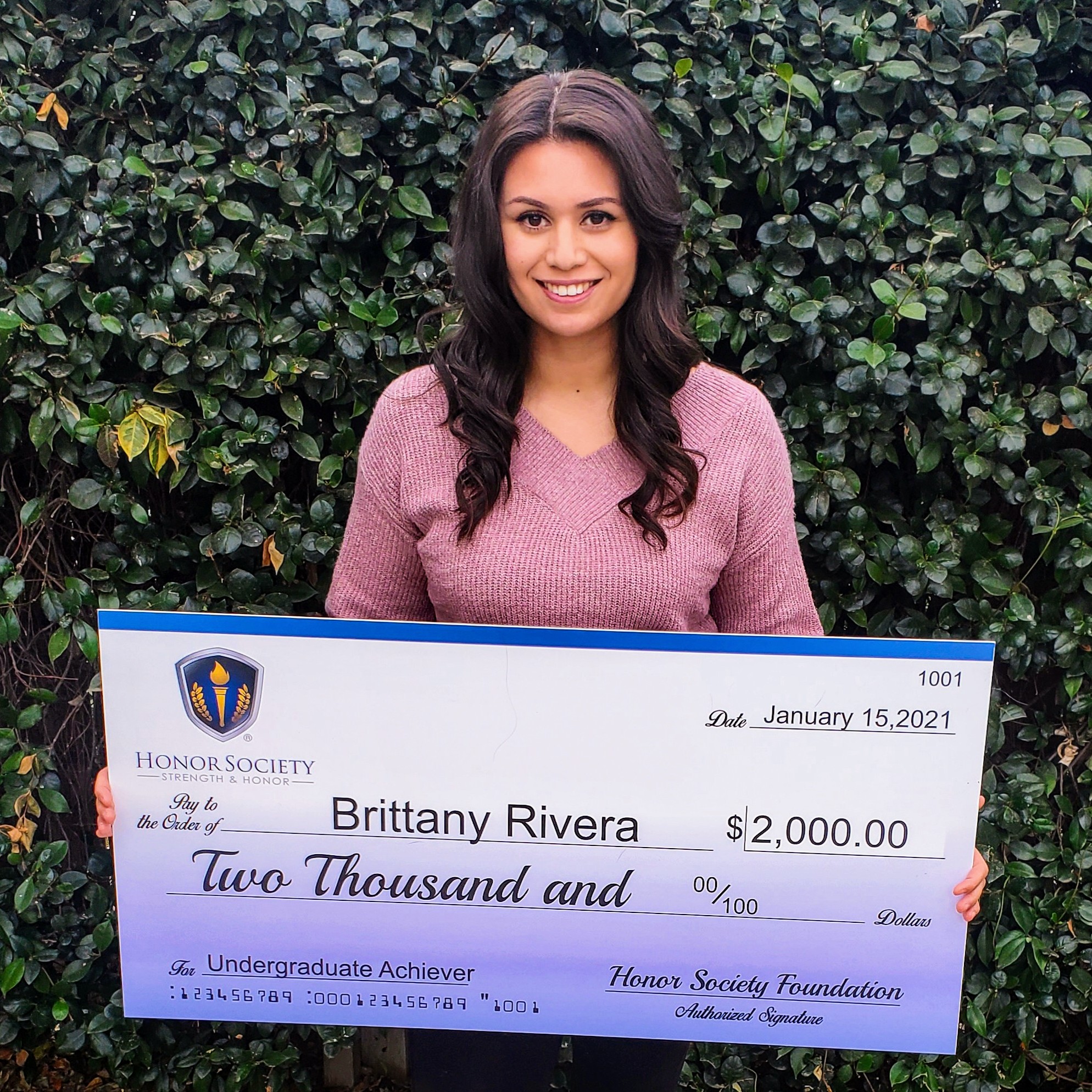 Brittany Rivera | Honor Society - Official Honor Society® Website